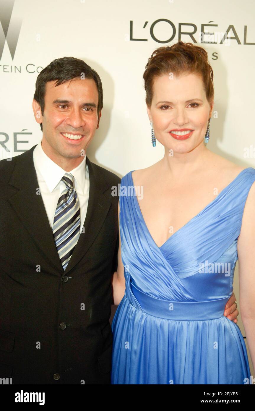 (L-R) Dr. Rez Jarrahy and actress Geena Davis attends arrivals for ...