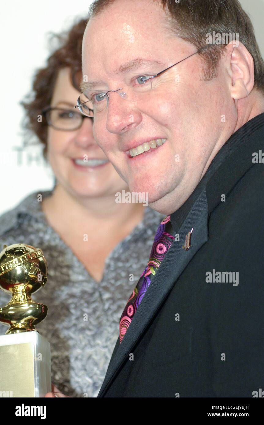 John Lasseter attends arrivals for Weinstein Co. Golden Globes After ...