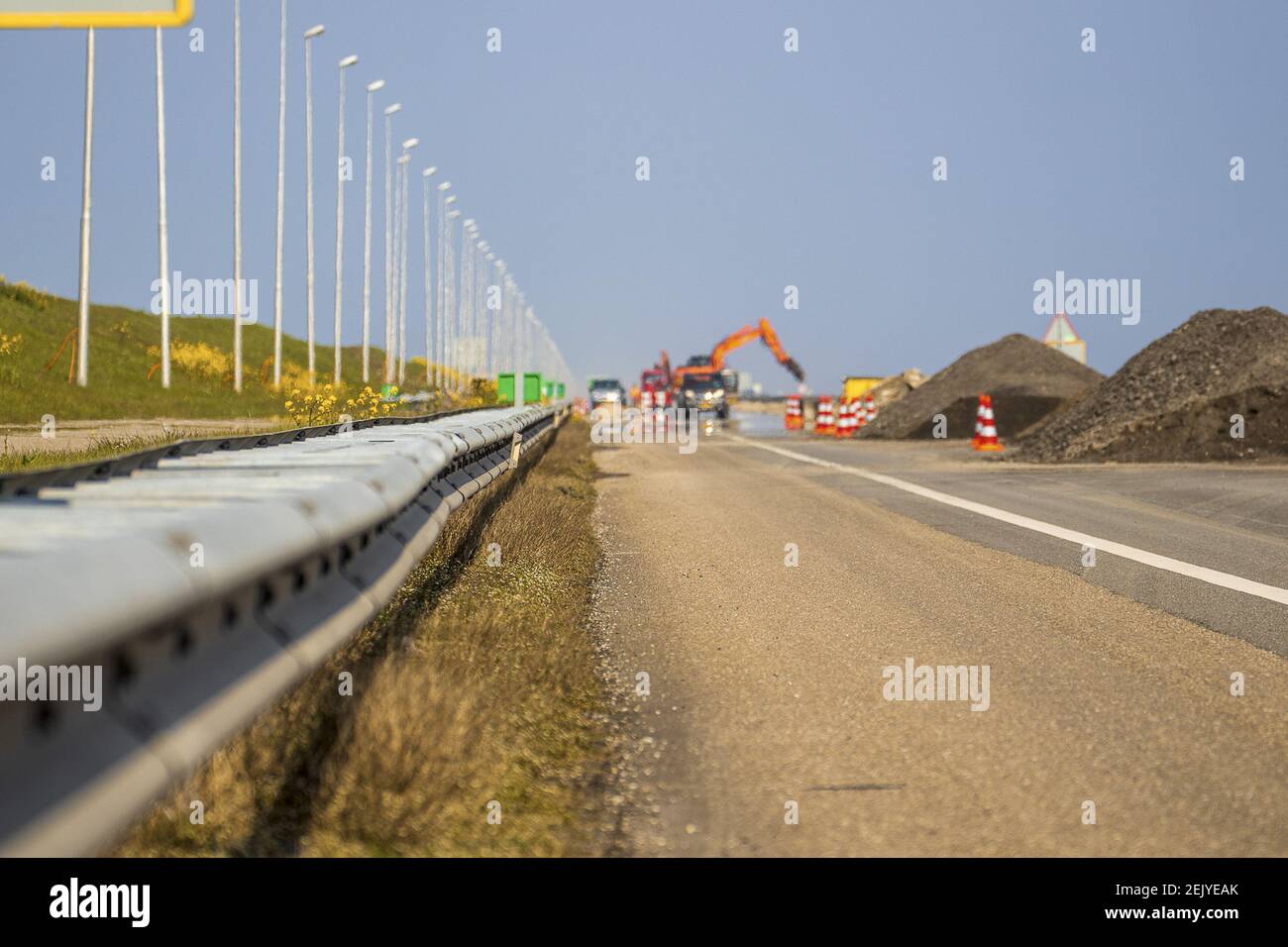 Zurich - 06-04-2020, Afsluitdijk, Dutch waterworks, Zuiderzeewerken ...
