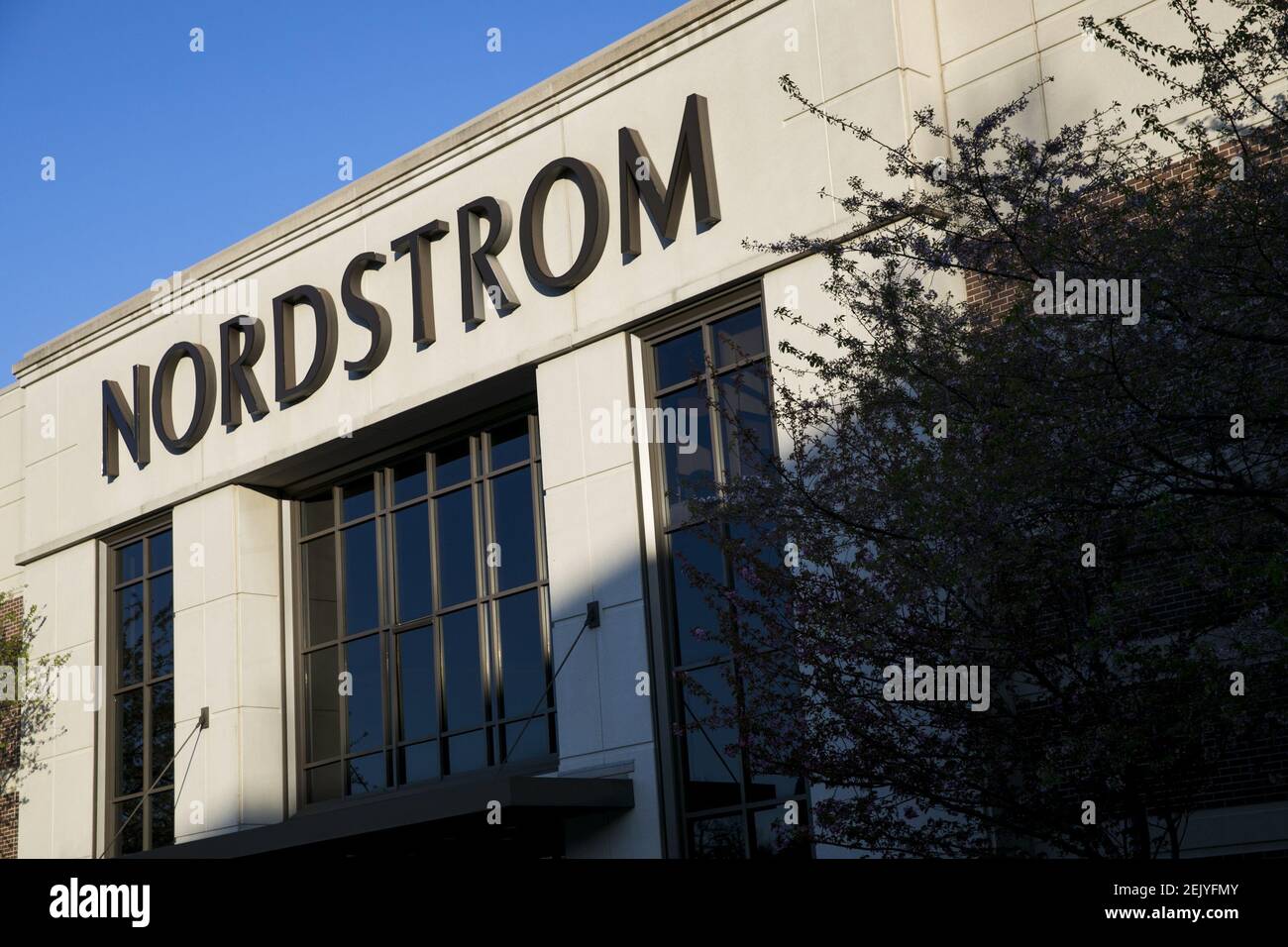 A logo sign outside of a Nordstrom retail store location in Columbia ...