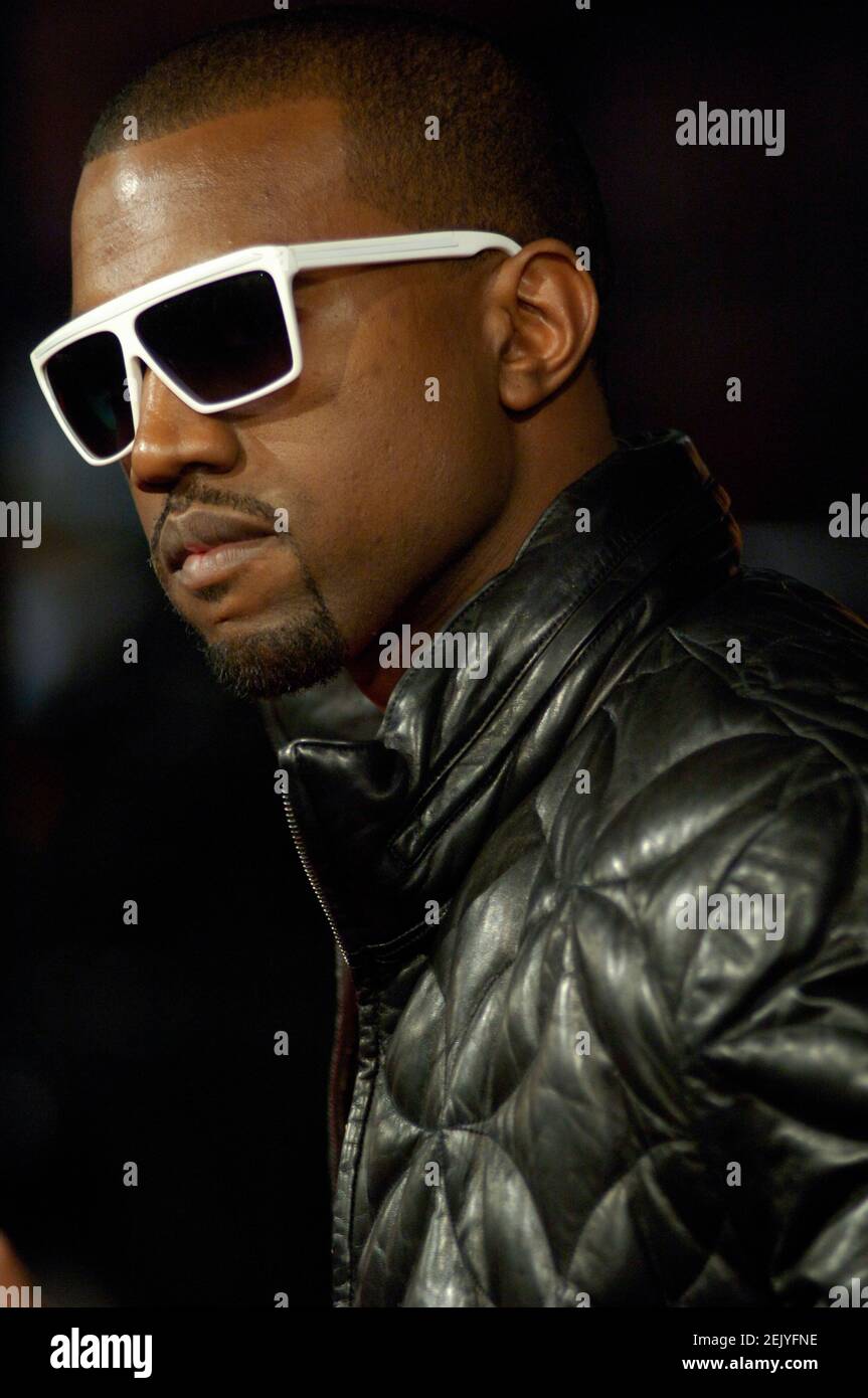 Rapper / Actor Kanye West attends arrivals for the premiere of Smokin ...