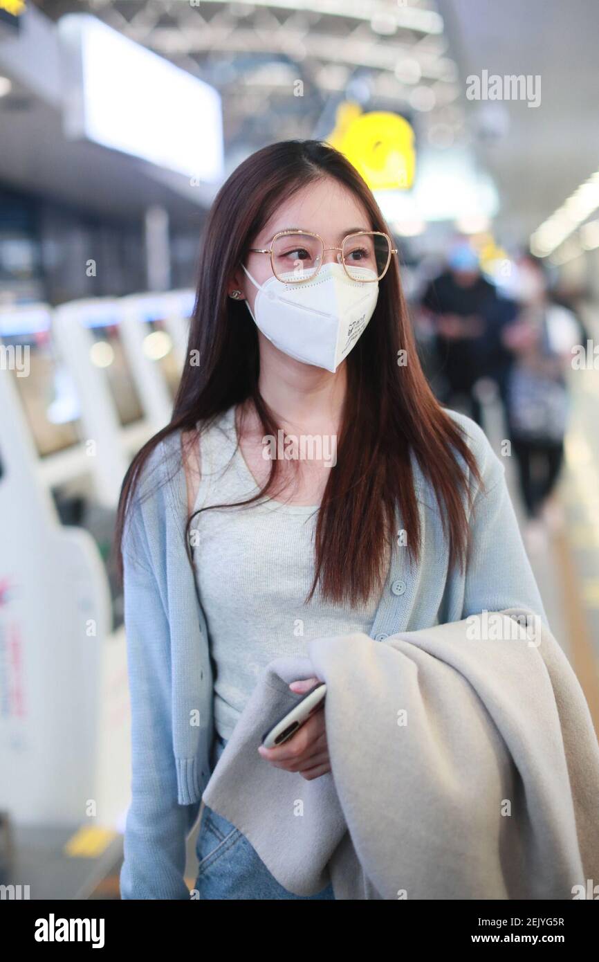 Chinese actress Zhu Xudan?Bambi Zhu?appears in one of the airports in ...