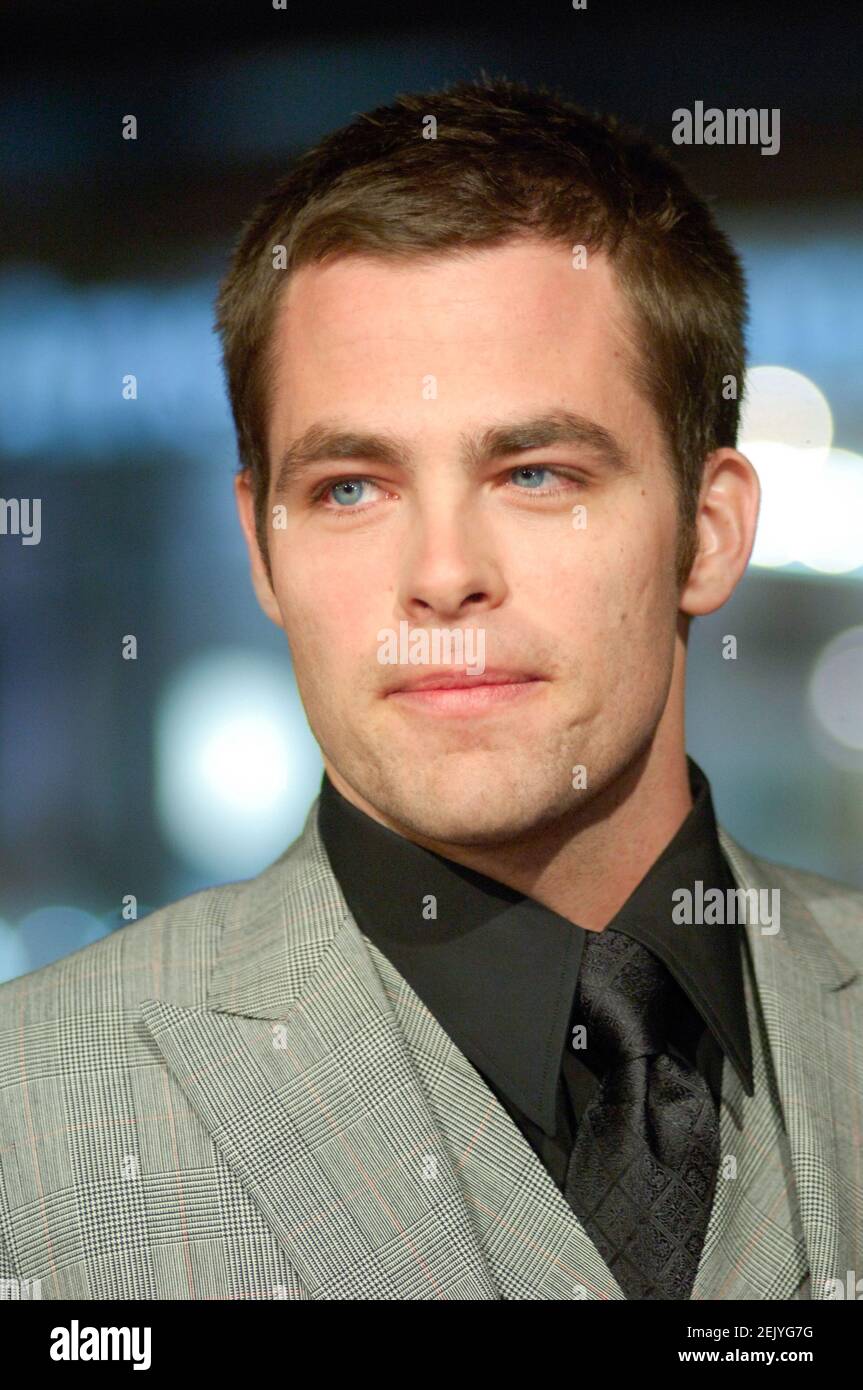 Actor Chris Pine attends arrivals for the premiere of Smokin' Aces at ...