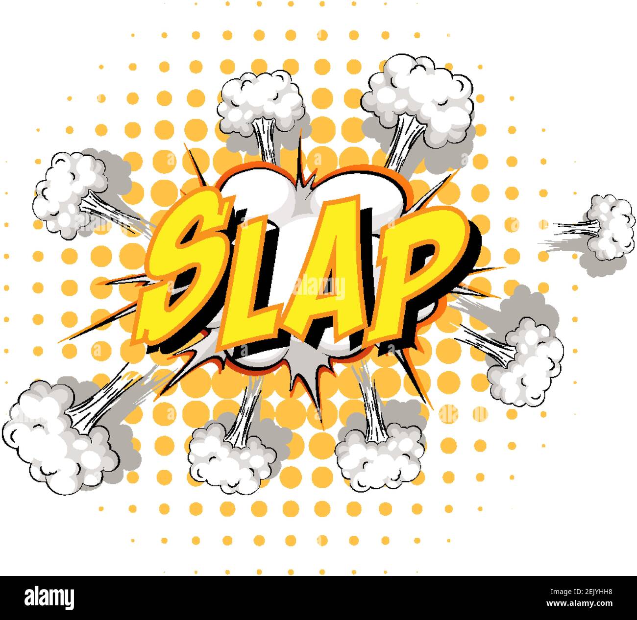 Comic speech bubble with slap text illustration Stock Vector Image ...