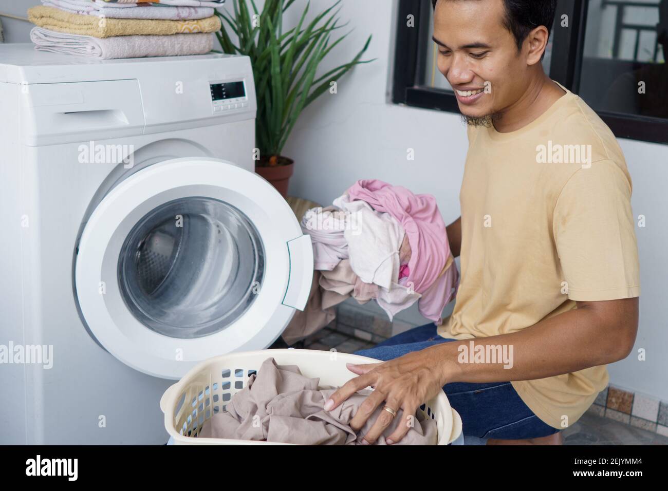 Man Doing Laundry