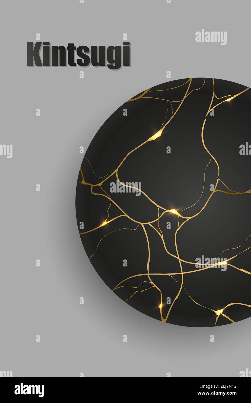 Broken paper golden wedding Stock Vector Images - Alamy