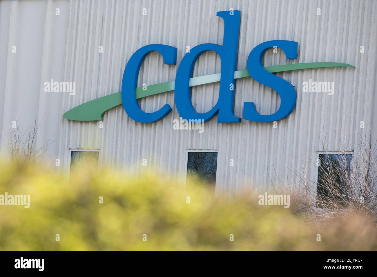 A logo sign outside of the headquarters of Computer Data Source (CDS ...