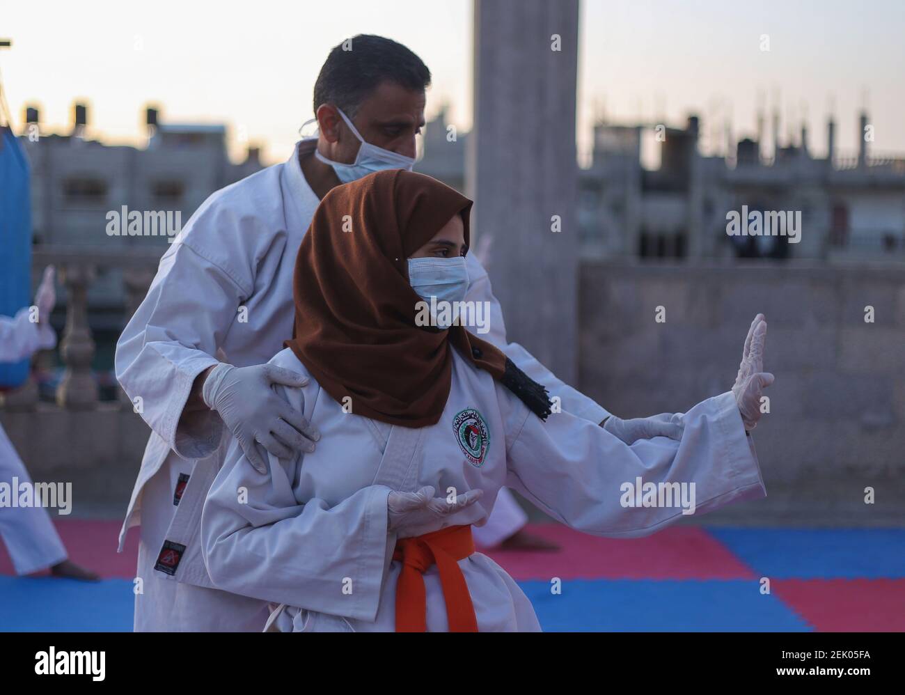 A Members of the Palestinian Karate family, (Khaled Sheikh Eid family ...