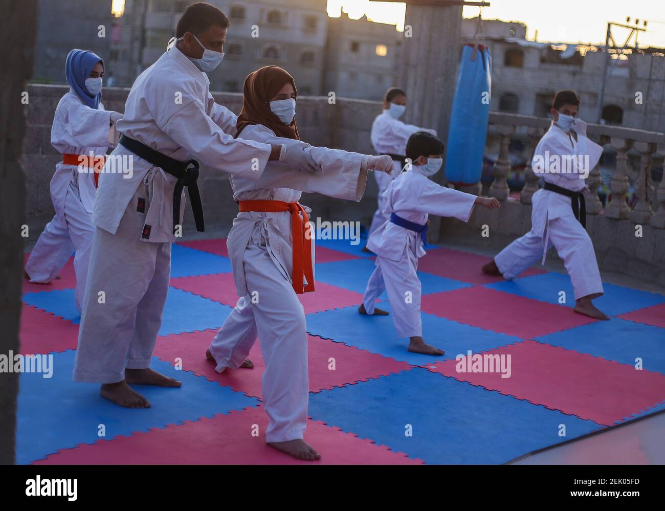 A Members of the Palestinian Karate family, (Khaled Sheikh Eid family ...