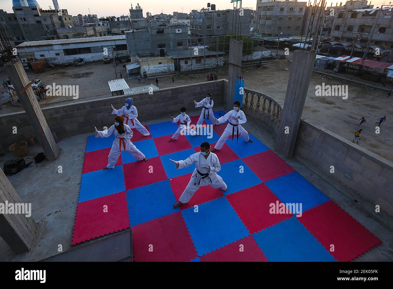 A Members of the Palestinian Karate family, (Khaled Sheikh Eid family ...