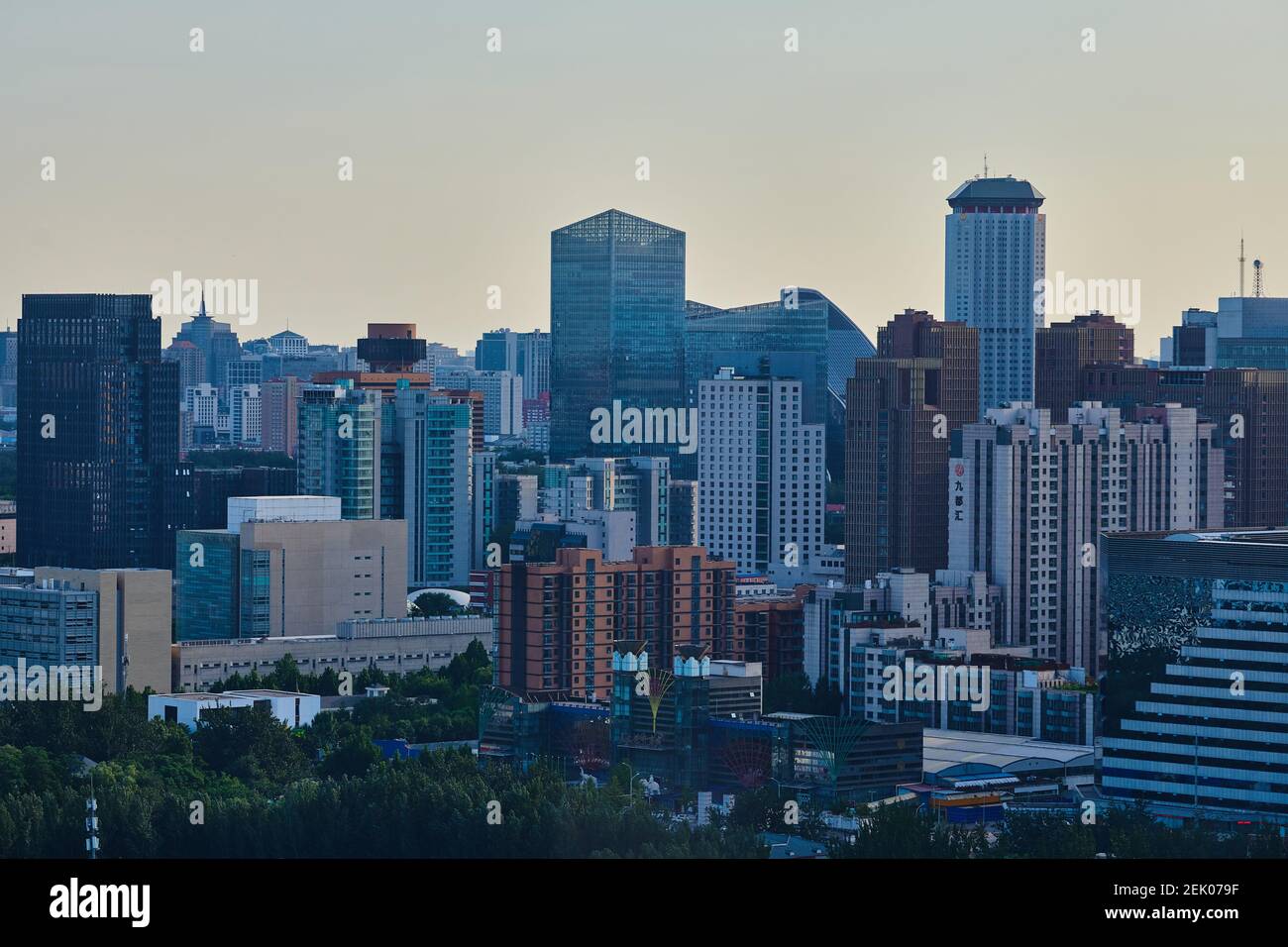 Beijing landmarks, including the China Zun, stand to form a skyline at ...