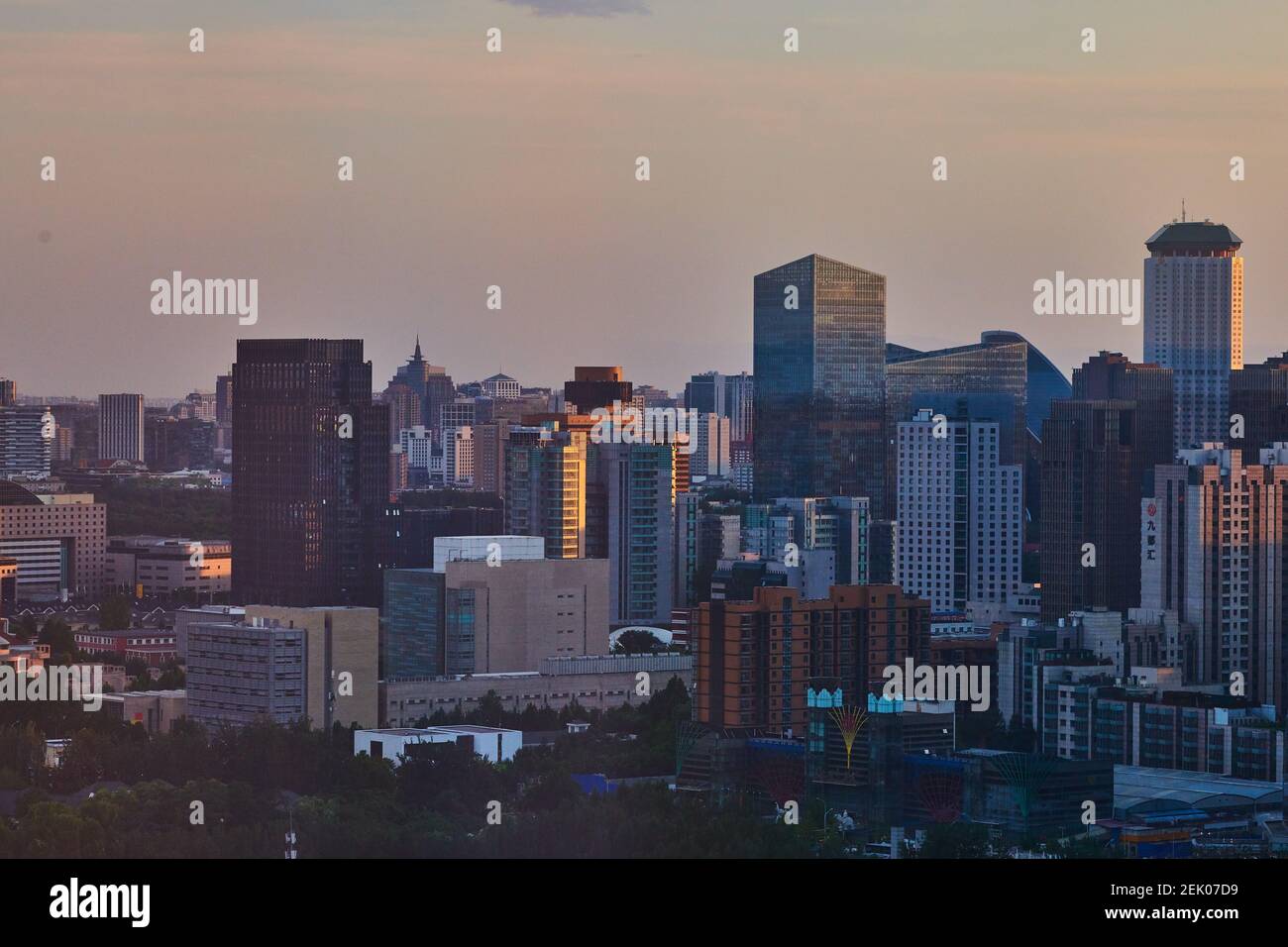 Beijing landmarks, including the China Zun, stand to form a skyline at ...
