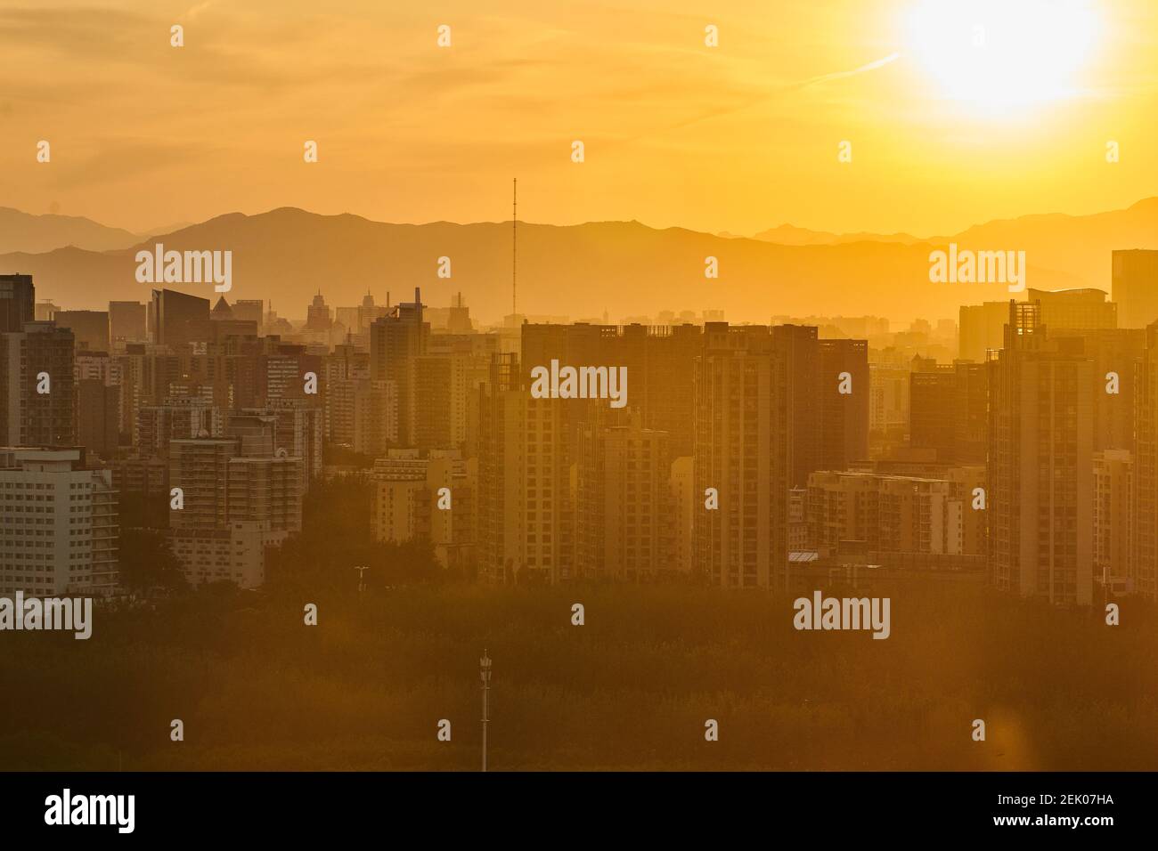 Beijing landmarks, including the China Zun, stand to form a skyline at ...
