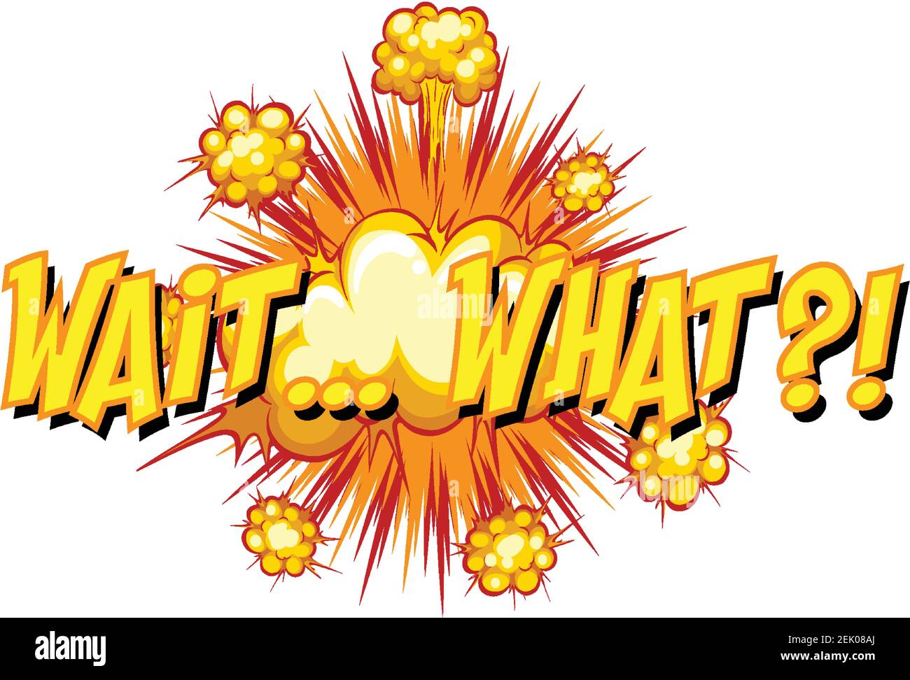 Comic speech bubble with wait what text illustration Stock Vector Image ...