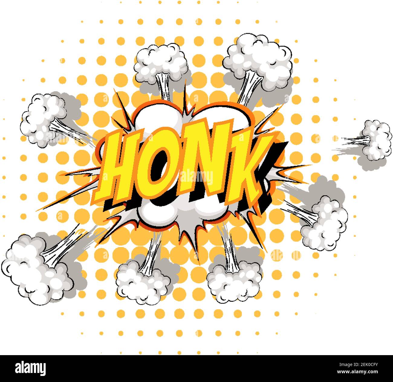 Comic speech bubble with honk text illustration Stock Vector Image ...