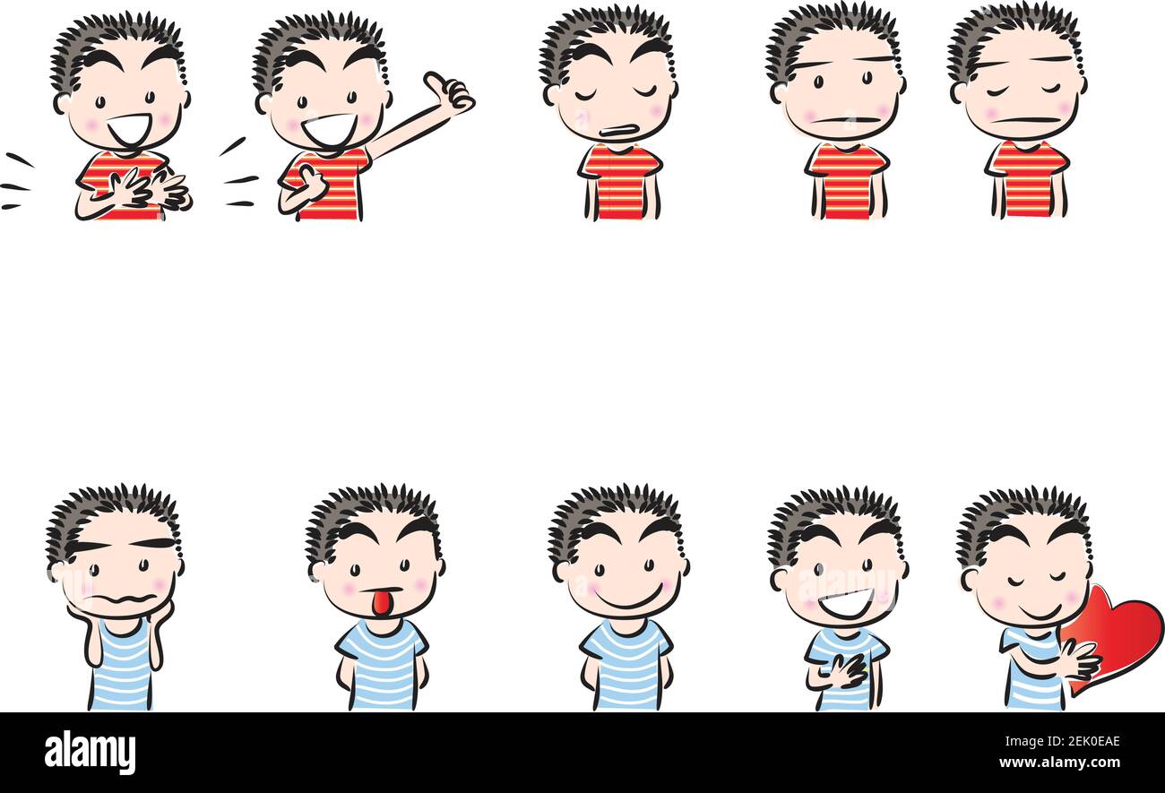 Kids smile sad face Cut Out Stock Images & Pictures - Alamy