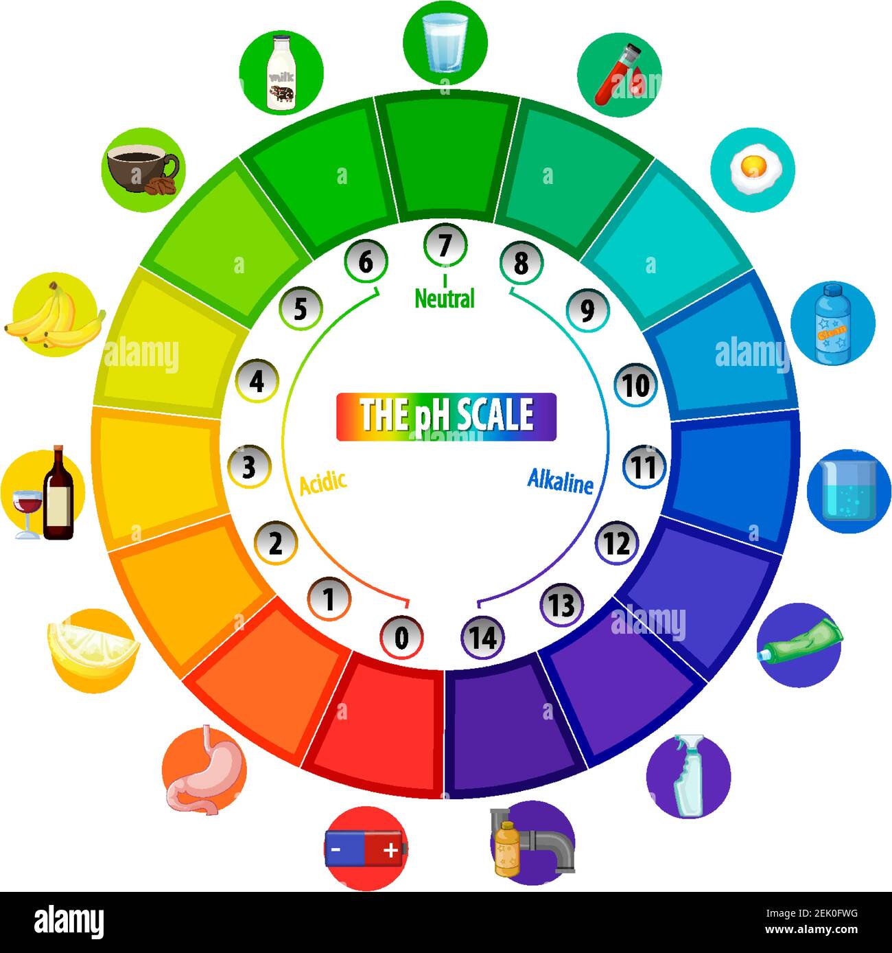 A pH scale on white background illustration Stock Vector Image & Art ...