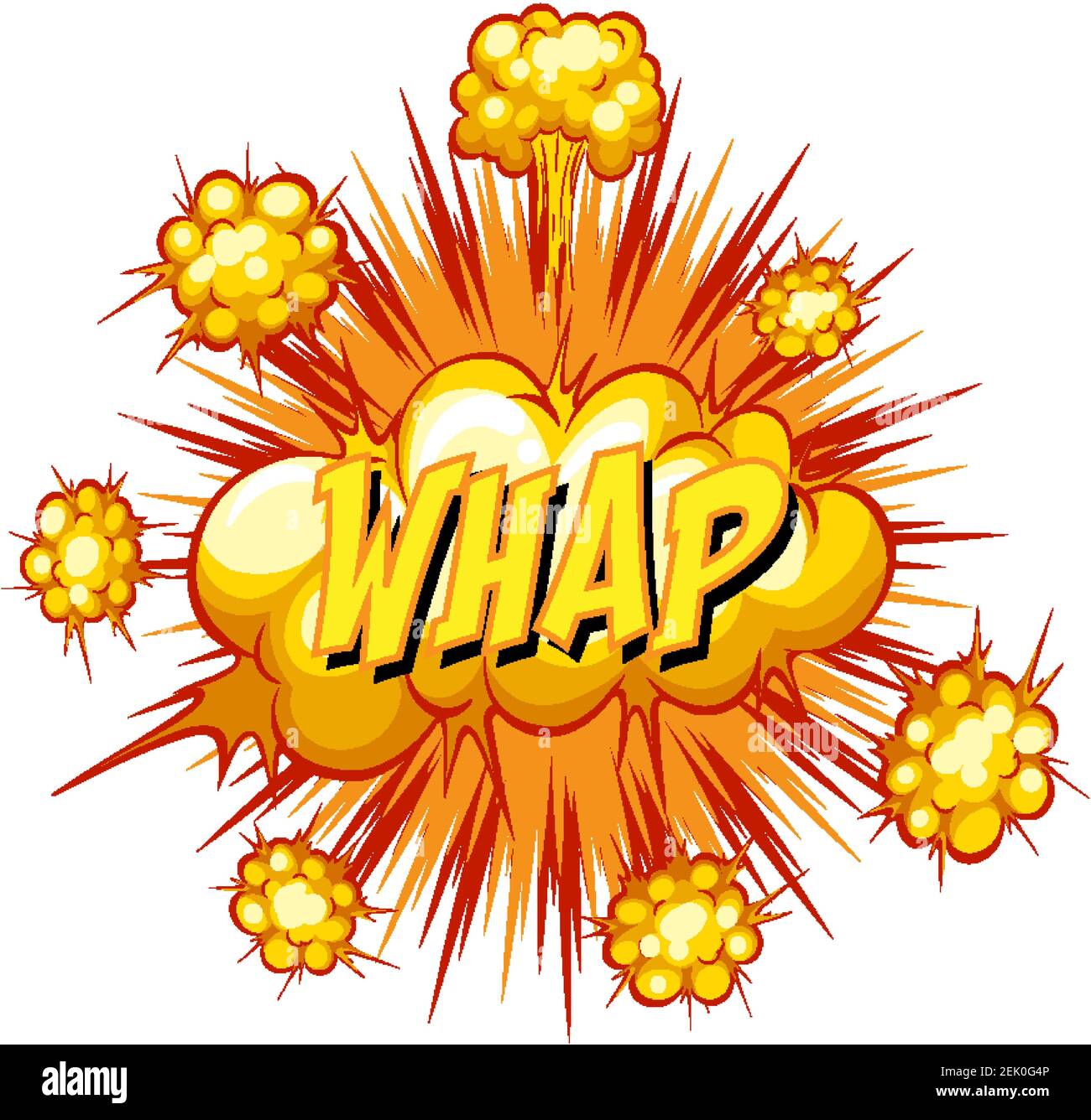 Comic speech bubble with whap text illustration Stock Vector Image ...