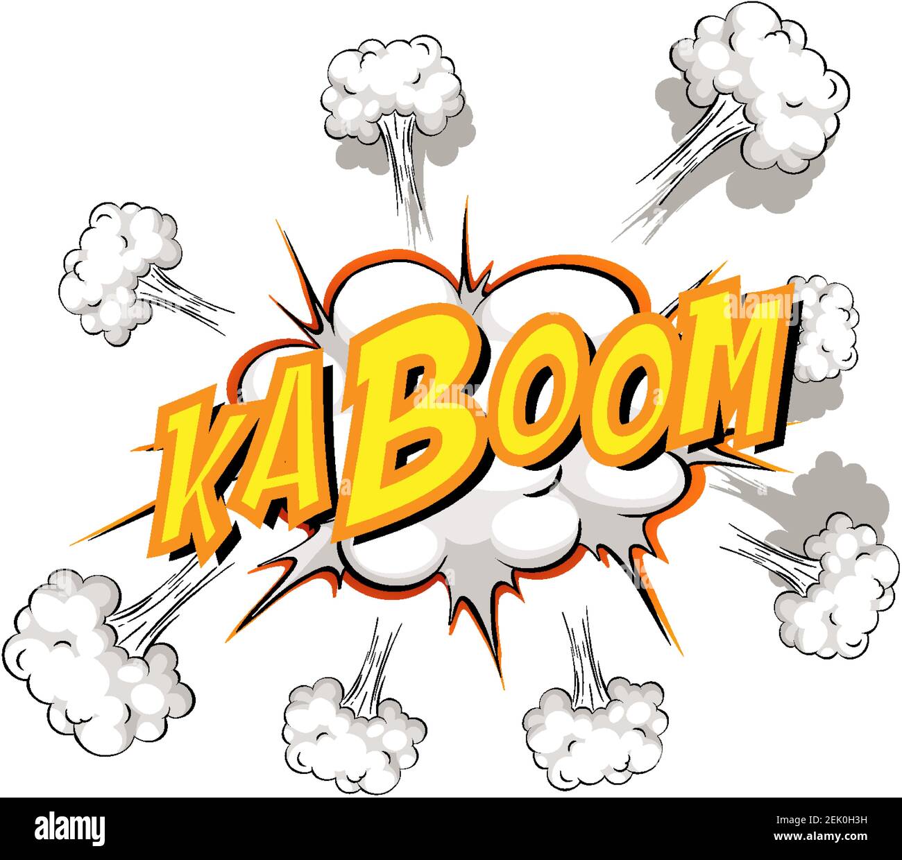 Comic speech bubble with kaboom text illustration Stock Vector Image & Art - Alamy
