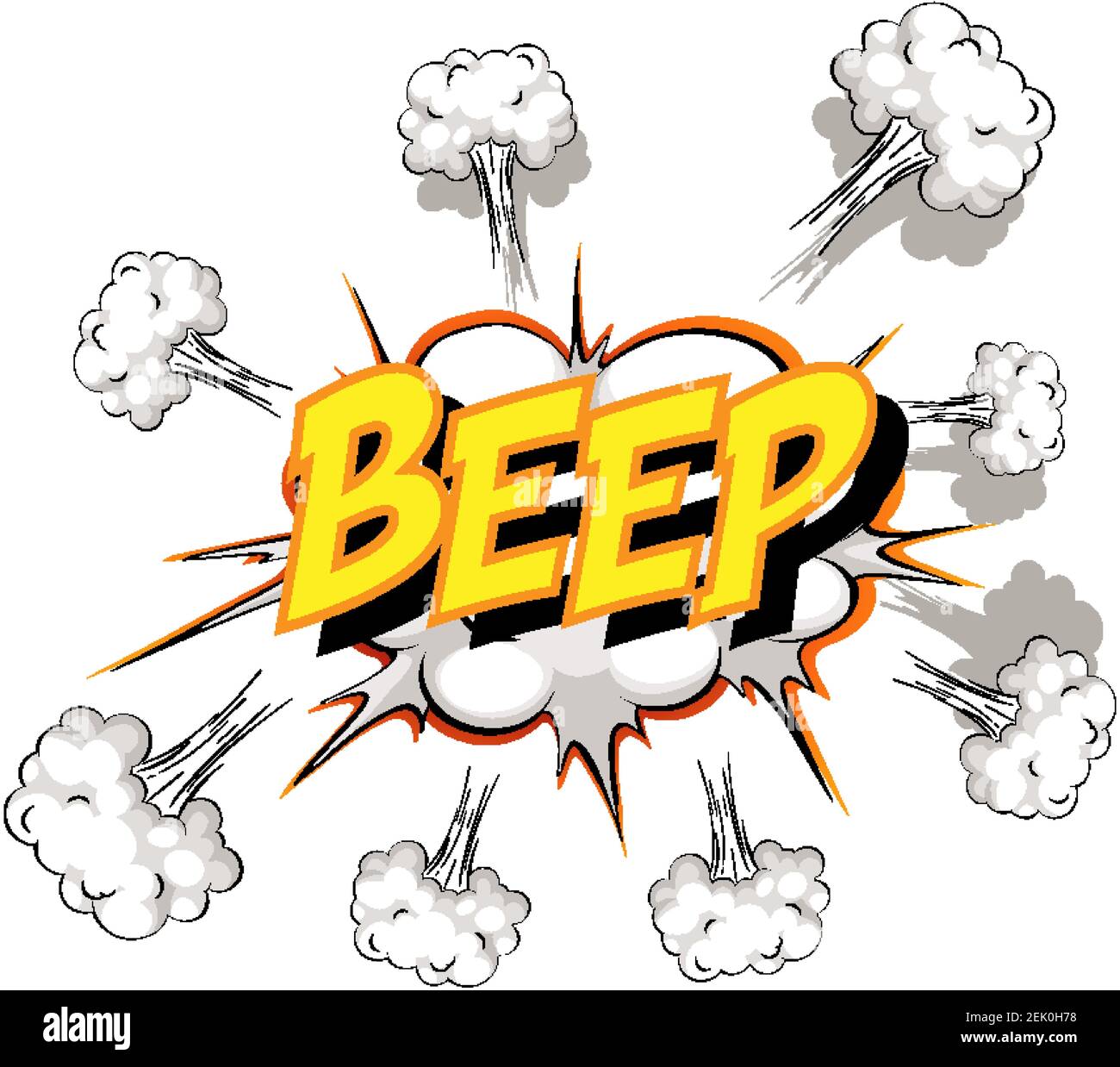 Comic speech bubble with beep text illustration Stock Vector Image ...