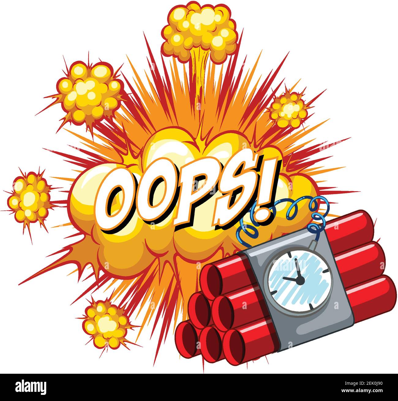 Comic speech bubble with oops text illustration Stock Vector Image ...