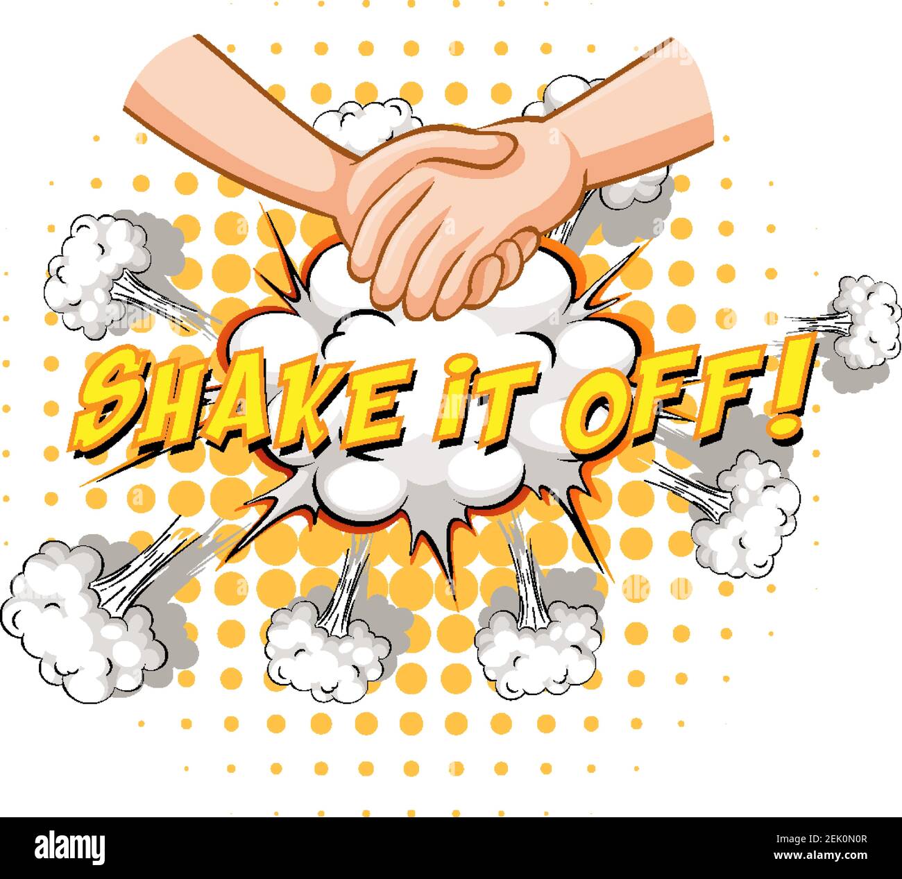Comic speech bubble with shake it off text illustration Stock Vector ...
