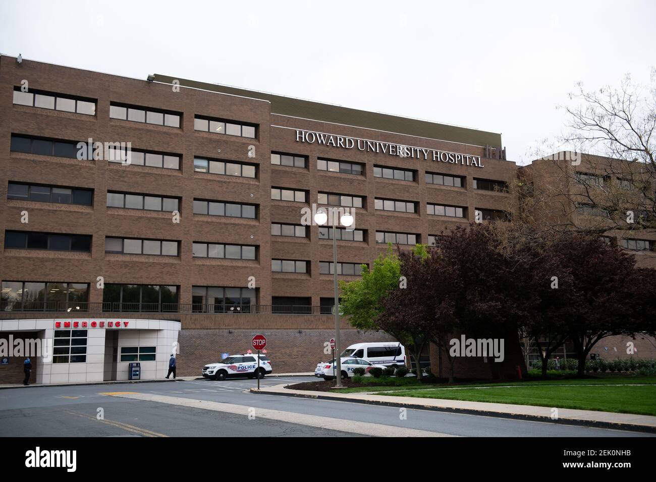 A general view of the Howard University Hospital in Washington, D.C ...