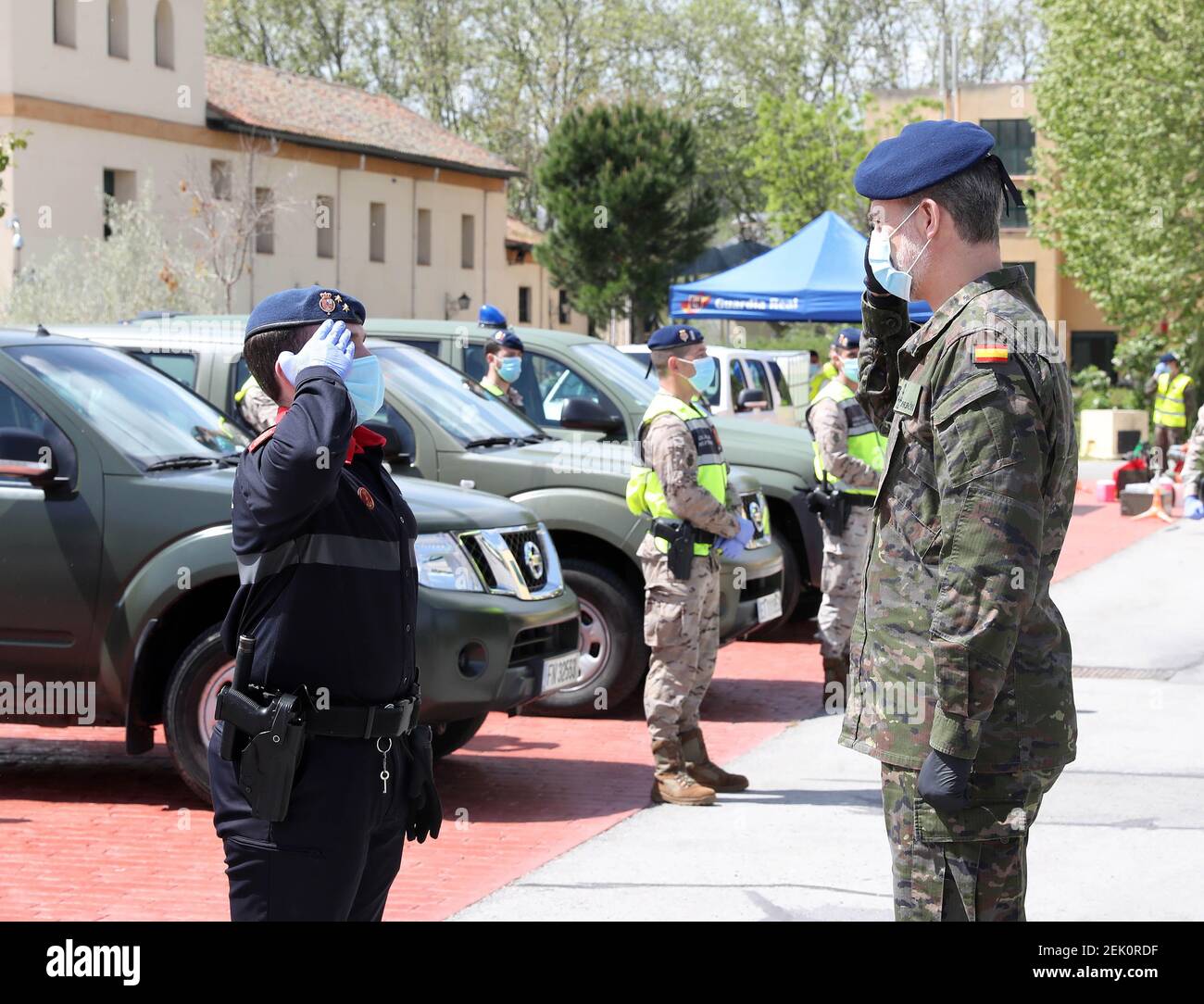 24-04-2020 Guardia King Felipe visited the facilities of the units of ...