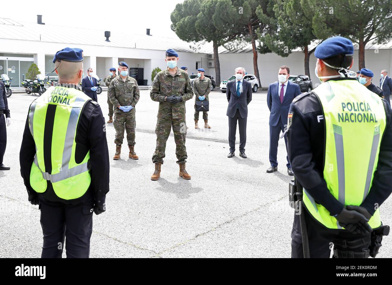 24-04-2020 Guardia King Felipe visited the facilities of the units of ...