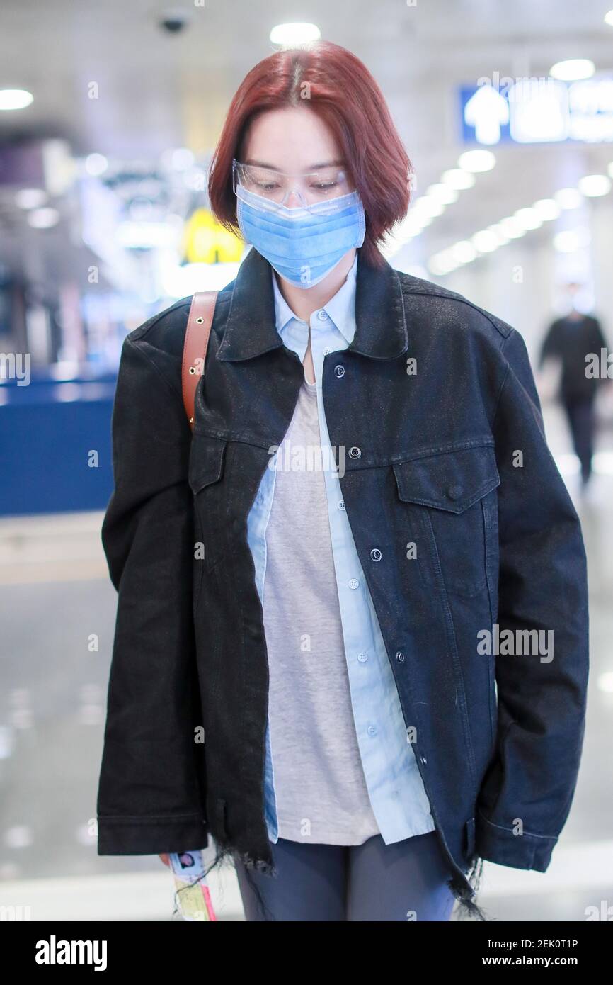Chinese actress, singer and model Zhang Xinyu or Viann Zhang arrives at ...