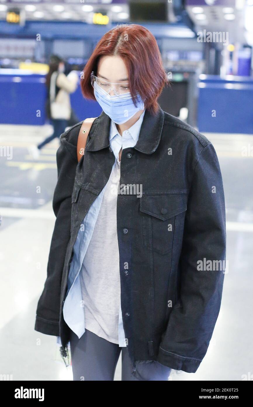 Chinese actress, singer and model Zhang Xinyu or Viann Zhang arrives at ...