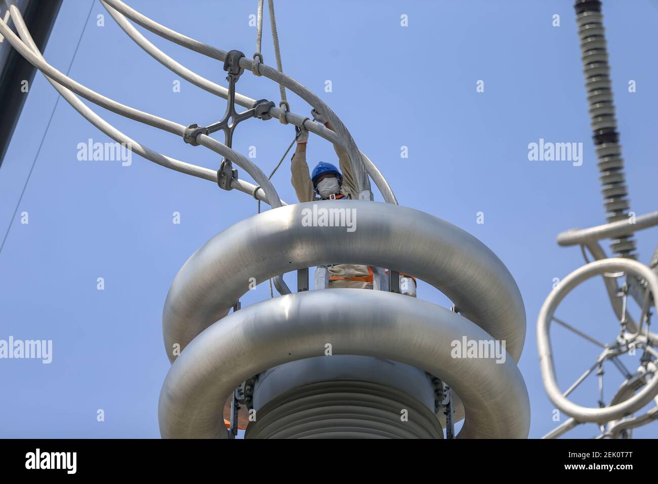 SUZHOU, CHINA - APRIL 25, 2020 - At the first maintenance site of Gil ...