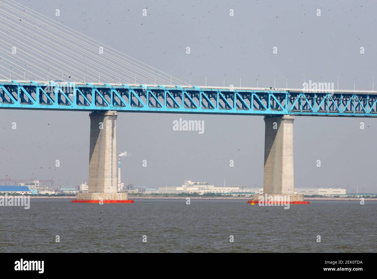 NANTONG, CHINA - APRIL 26, 2020 - The construction vessel is processing ...
