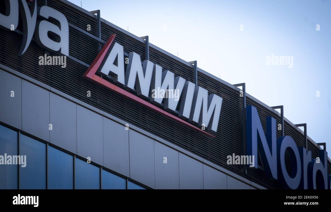 The logo of independent petrol distributor and station owner Anwim is ...