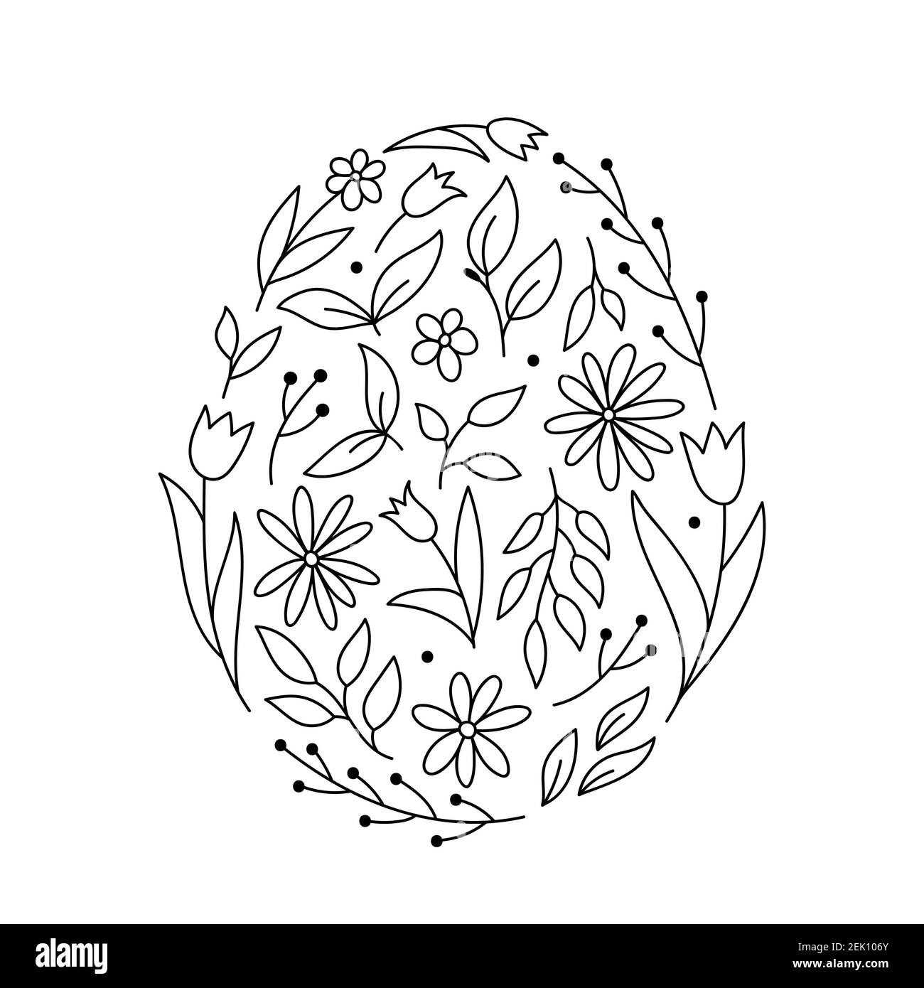 Clipart Easter Eggs Black And White