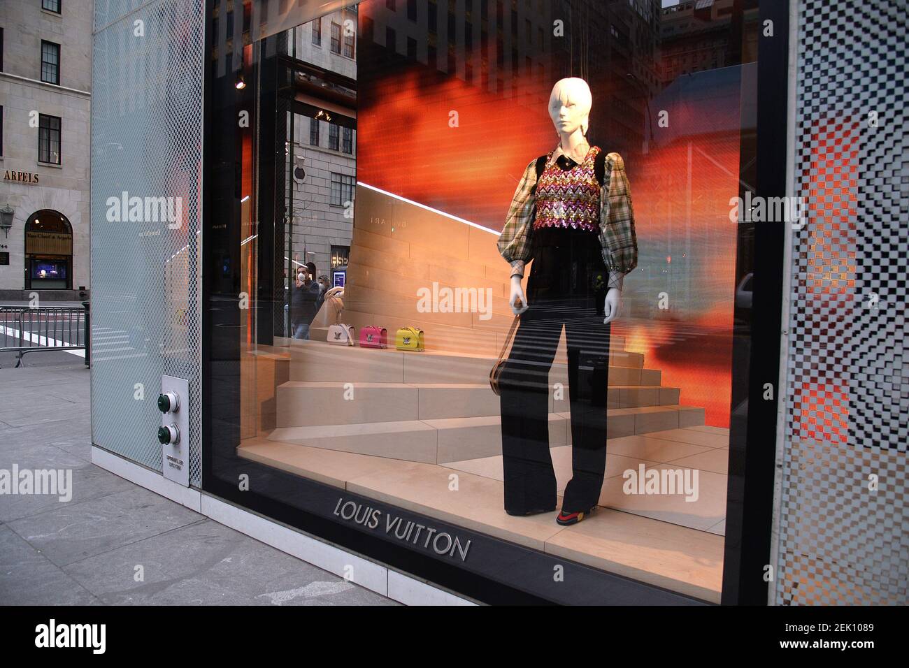 Luxury brand Louis Vuitton flagship store along 5th Avenue remains ...