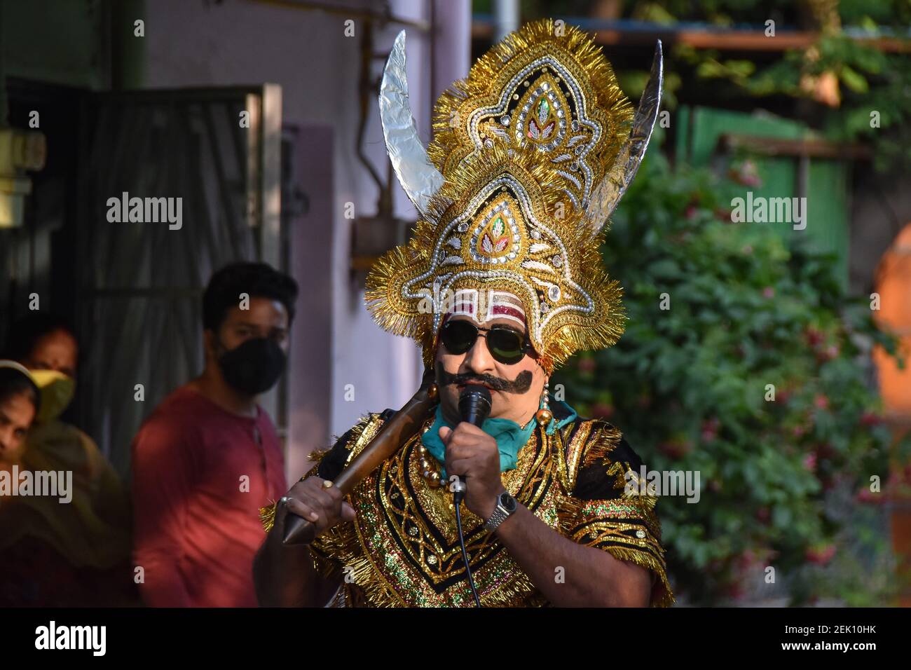 An Artist dressed as Yamraj also known as the God of Death took to ...