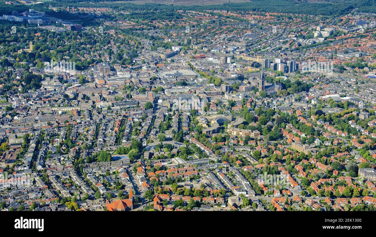 HILVERSUM 28-04-2020, Aerial photos Hilversum, het centrum van ...