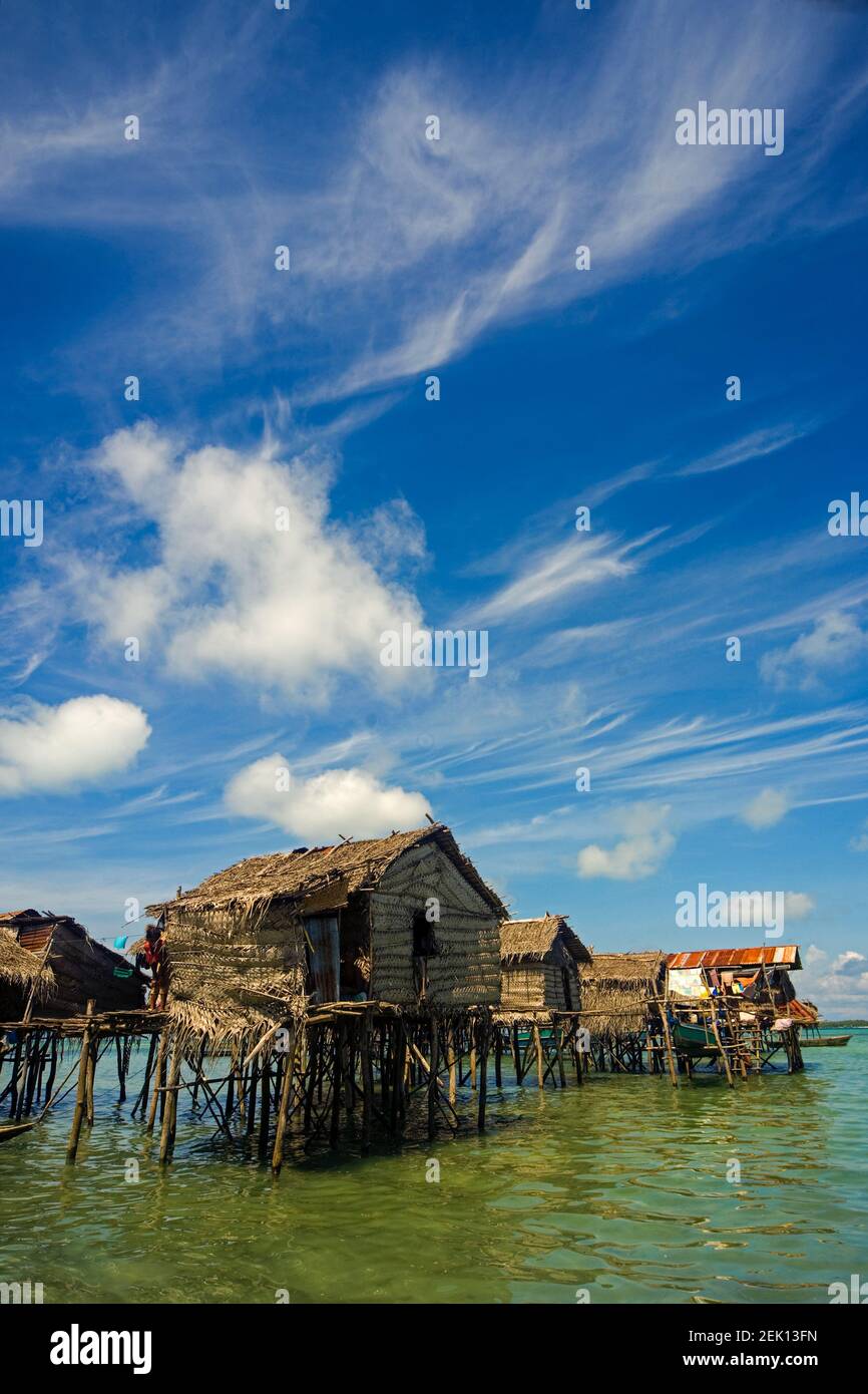--File--Undated Photo: View of the houses of Bajau ethnicity on the ...