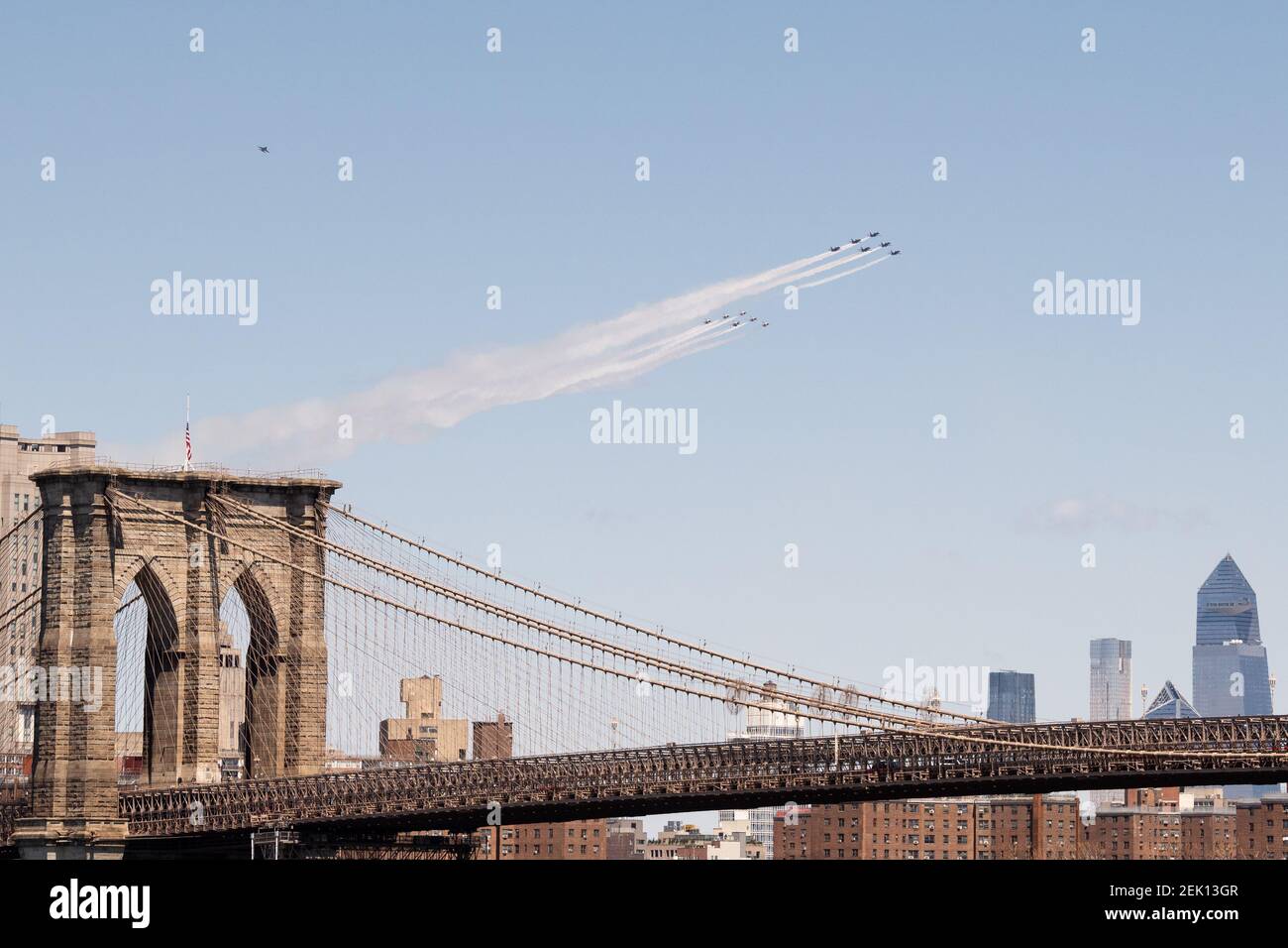 April 28, 2020 - New York, NY, United States: U.S. Navy Blue Angels and ...