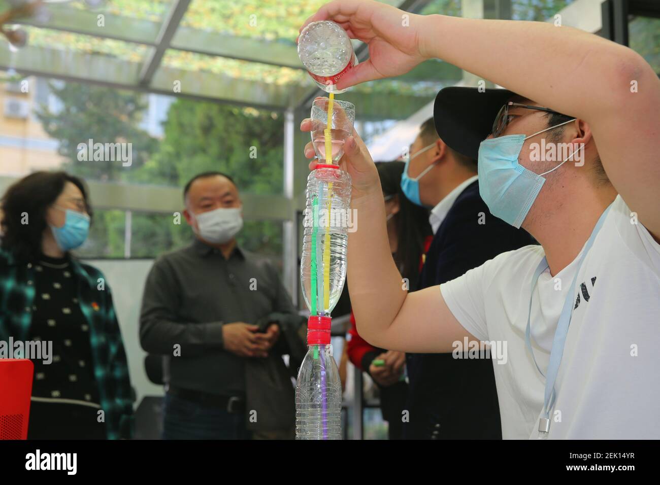 BEIJING, CHINA - APRIL 28, 2020 - A citizen experiences waste ...