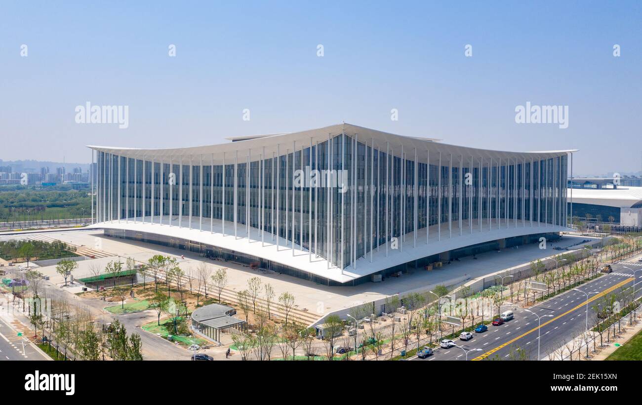 An aerial view of Xi'an Silk Road International Conference Center ...
