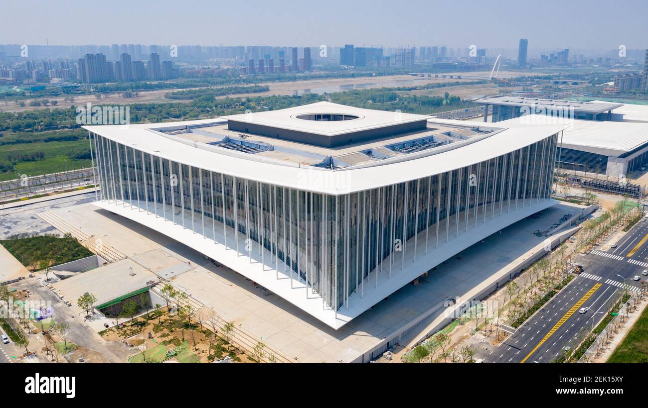 An aerial view of Xi'an Silk Road International Conference Center ...