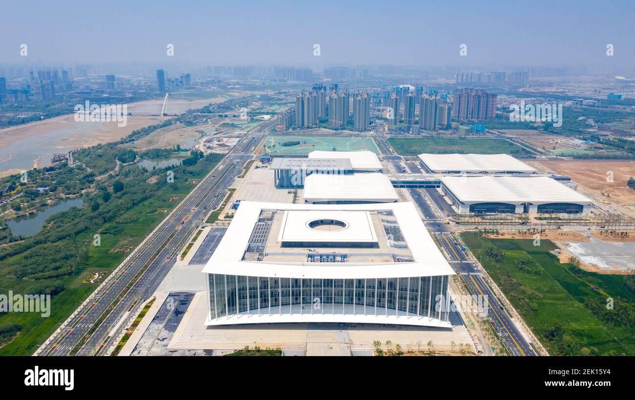 An aerial view of Xi'an Silk Road International Conference Center ...