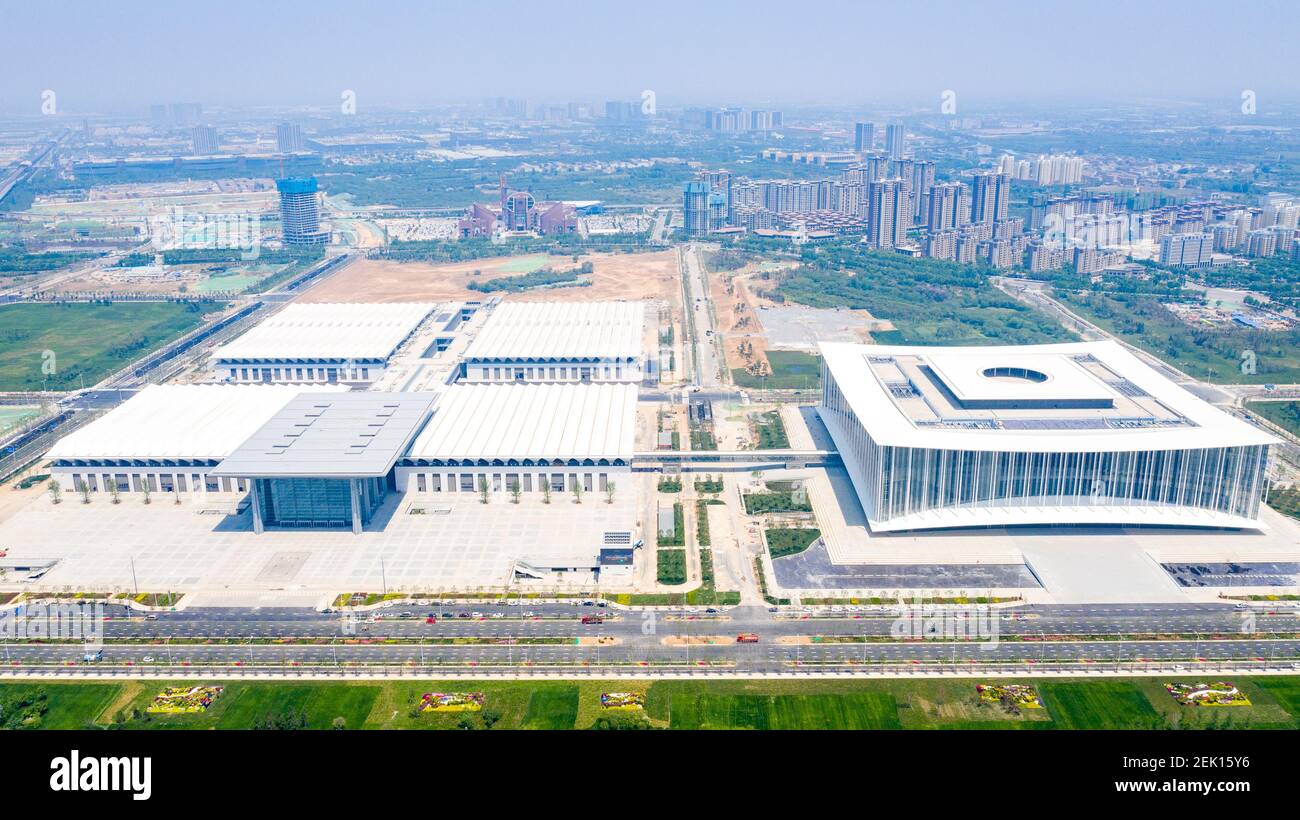 An aerial view of Xi'an Silk Road International Conference Center ...