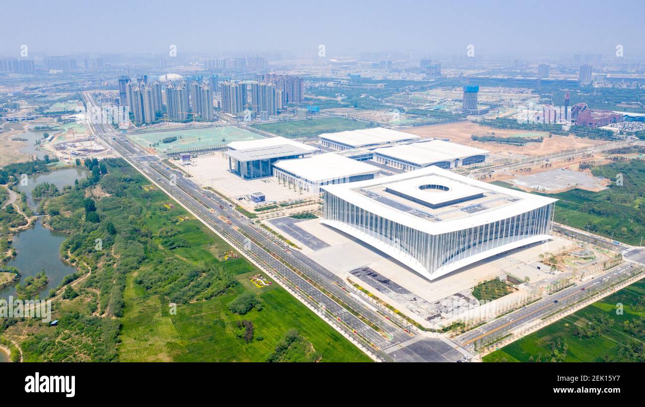 An aerial view of Xi'an Silk Road International Conference Center ...