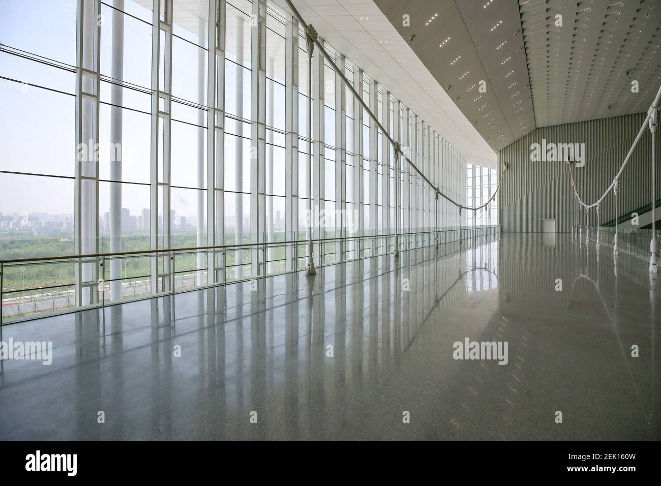 The inside view and inner decorations of Xi'an Silk Road International ...