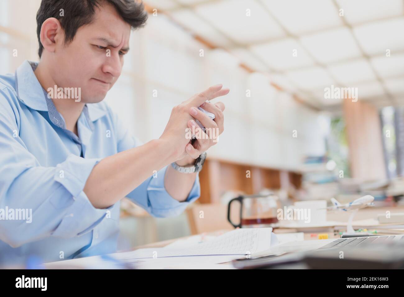 Angry business people crumple business data documents. Business fail ...