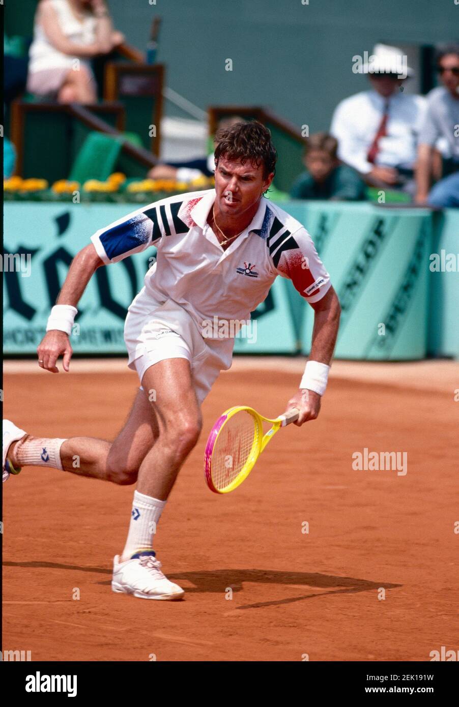 American tennis player Jimmy Connors, Roland Garros, France 1992 Stock ...