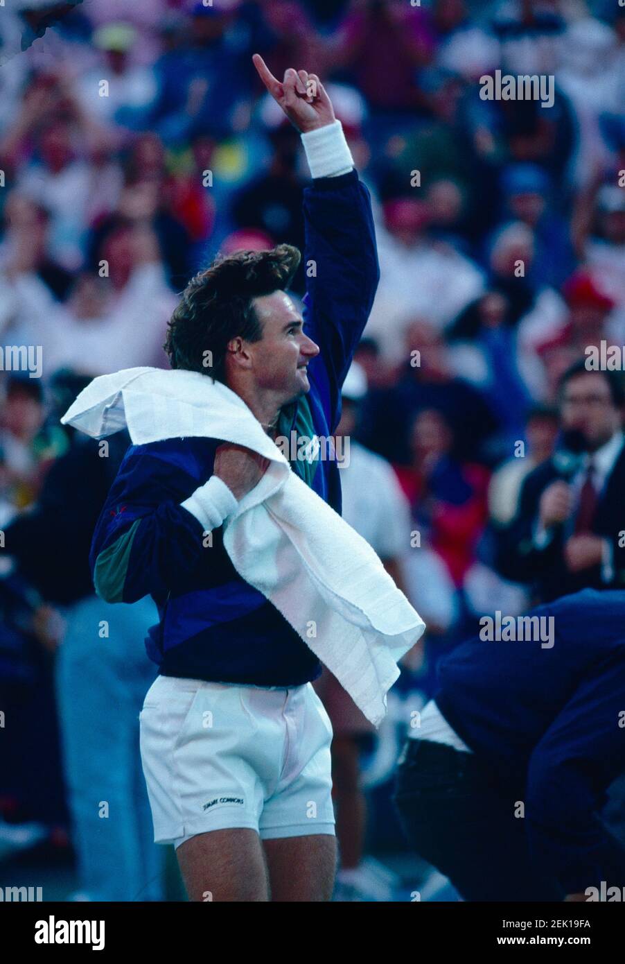 American tennis player Jimmy Connors, US Open 1991 Stock Photo - Alamy